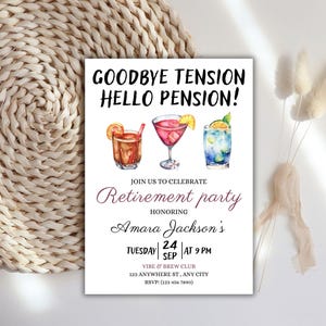 Funny Retirement Party Invitation Template, Retirement Dinner Party ...