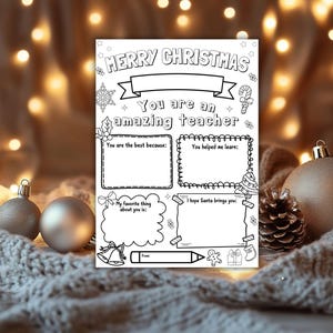 Teacher Christmas Gifts Printable, Teacher Appreciation Gift, Teacher ...