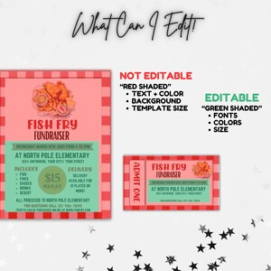 Editable Fish Fry Fundraiser Flyer Template, Fish Fry Fundraiser ...