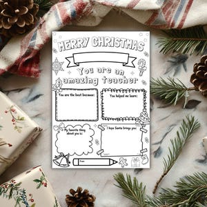 Teacher Christmas Gifts Printable, Teacher Appreciation Gift, Teacher ...