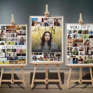 Graduation Photo Collage Template Canva, Graduation Welcome Sign ...