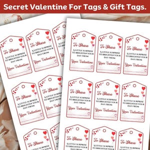 Secret Vealentine Gift Exchange Ideas Editable, All About Me Secret ...