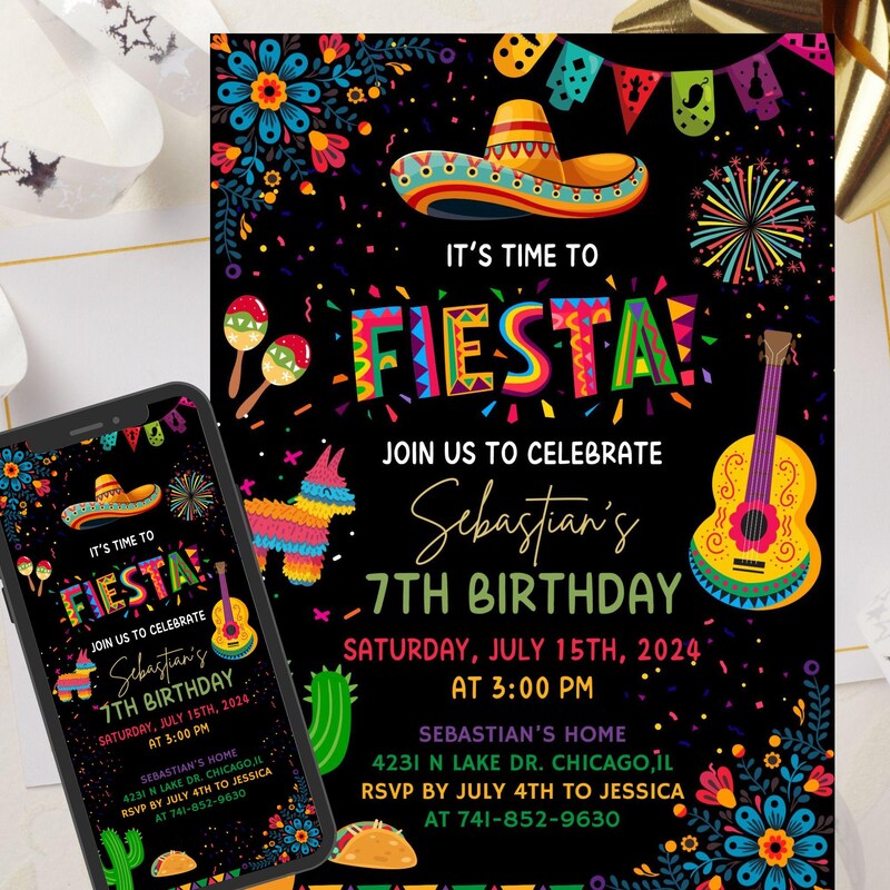 Fiesta Invite - Etsy
