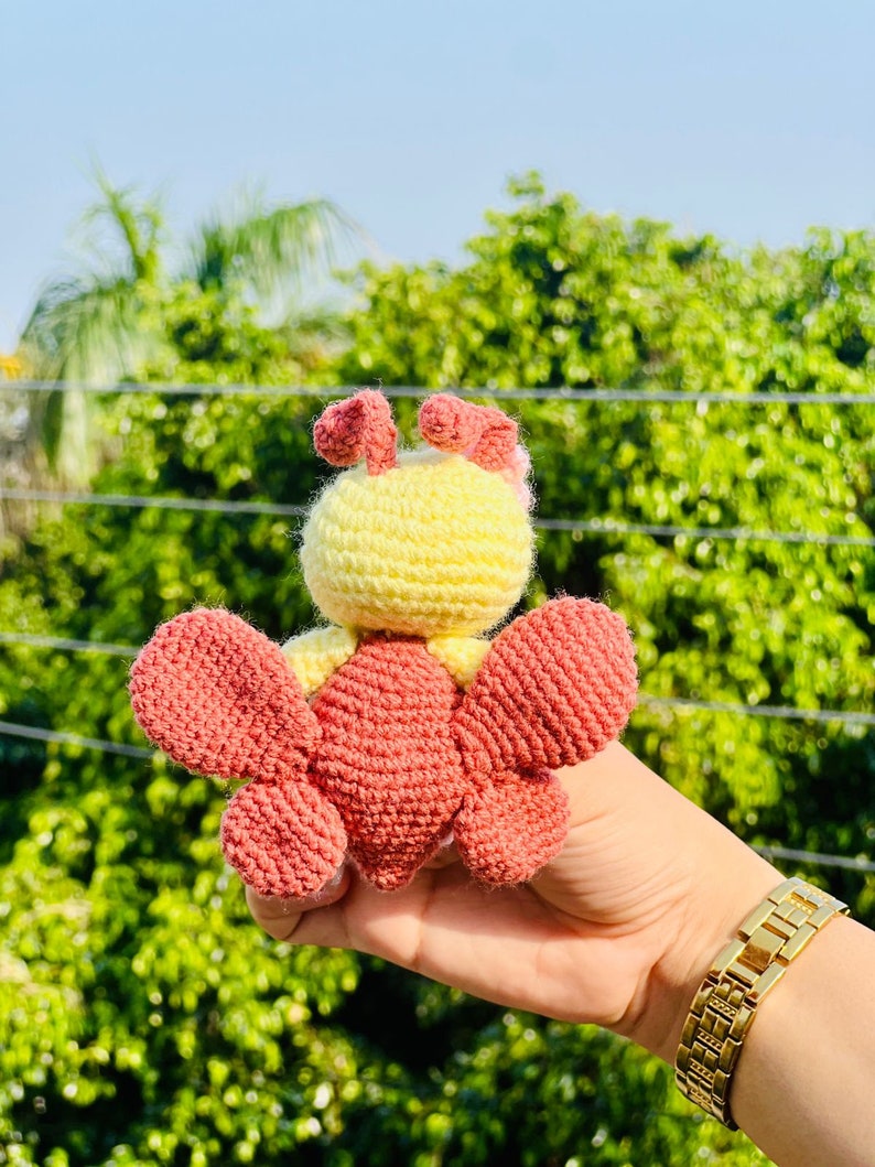 Amigurumi Butterfly Crochet Pattern, Butterfly Pattern, Cute Crocheted ...