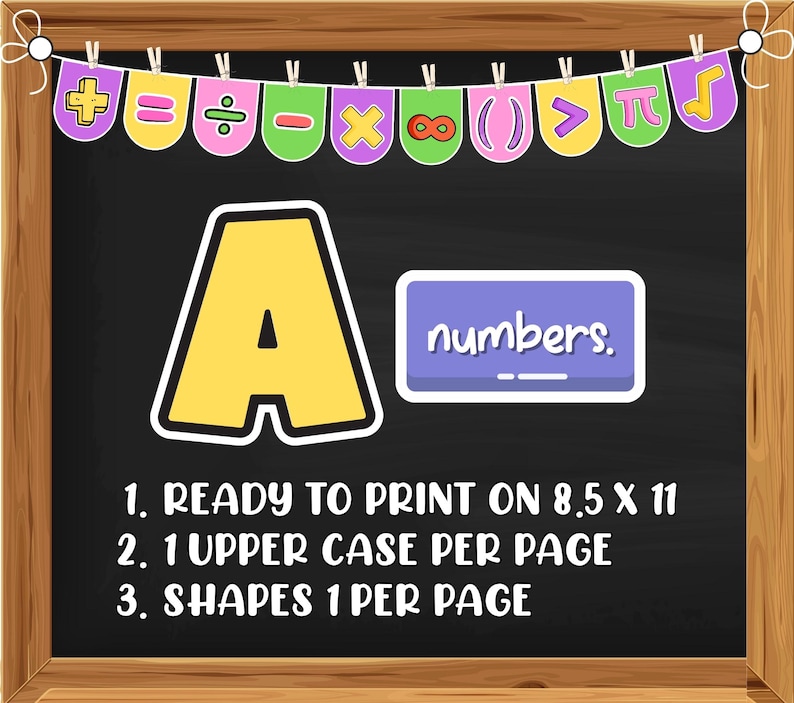 Math Bulletin Board Kit, Back to School Motivational Bulletin Board ...