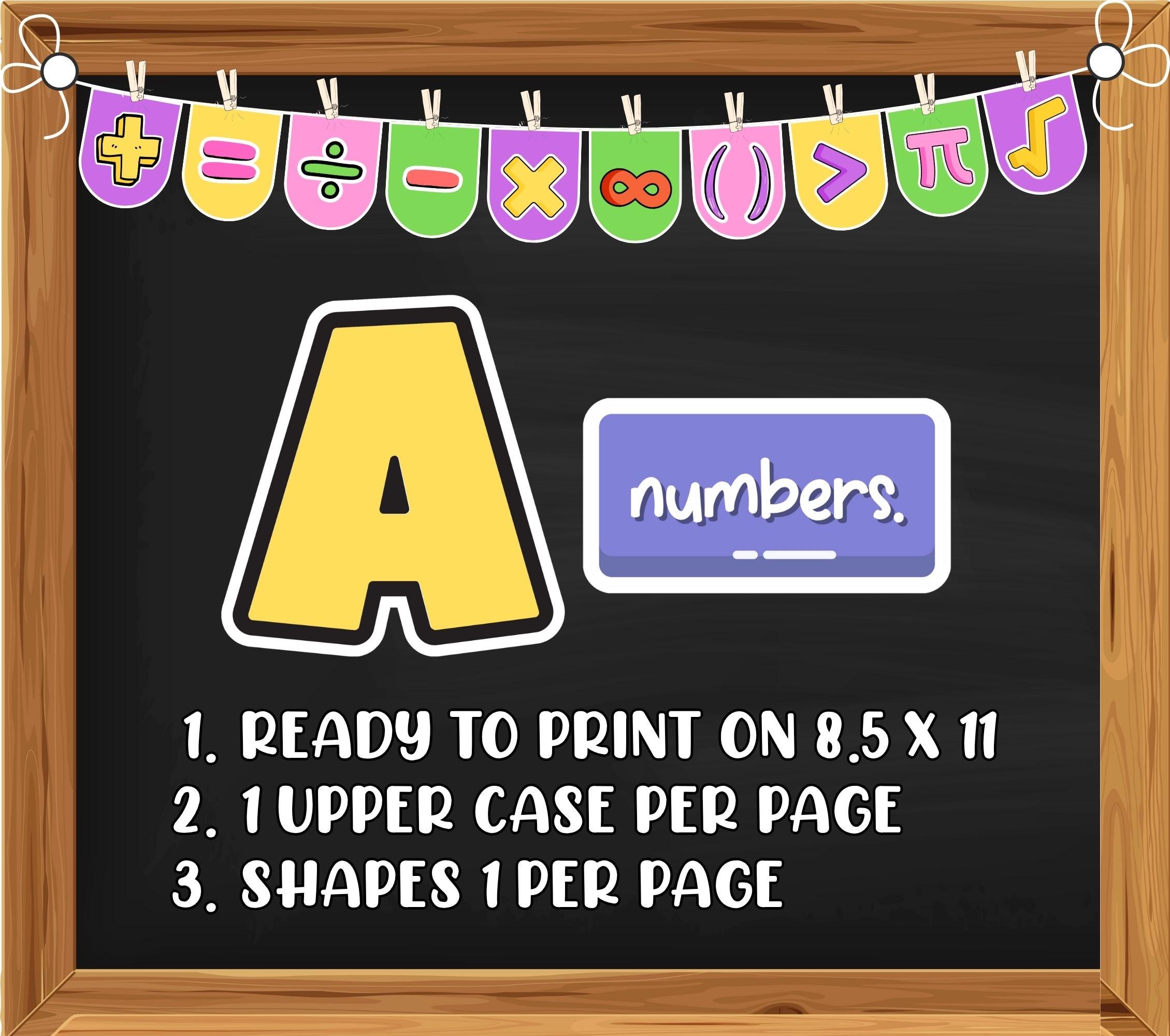 Math Bulletin Board Kit, Back to School Motivational Bulletin Board ...