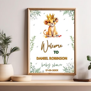 Editable Lion King Welcome Sign Template, Simba Welcome Sign, Lion King ...