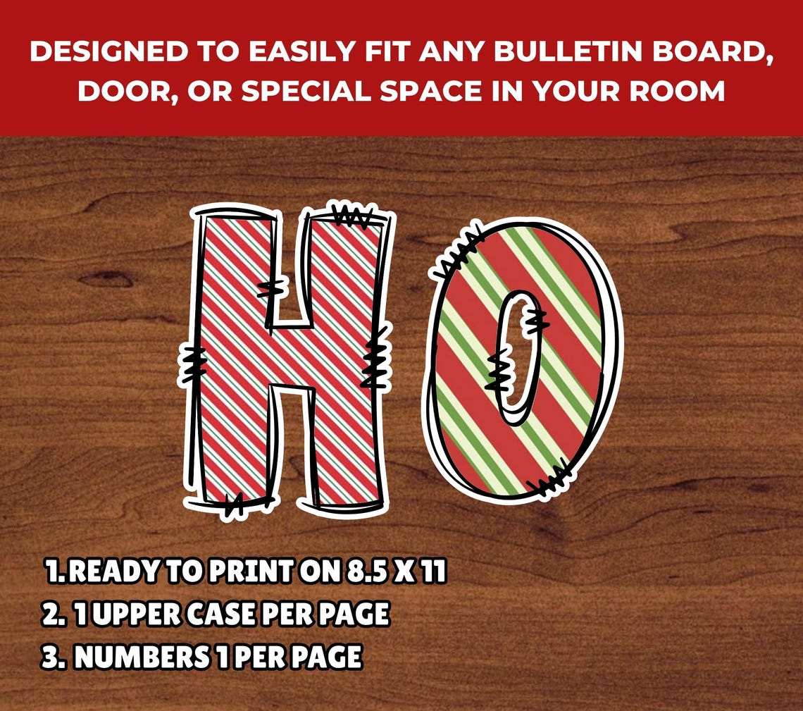 Christmas Bulletin Board Kit: December Themed Classroom Decor (digital ...