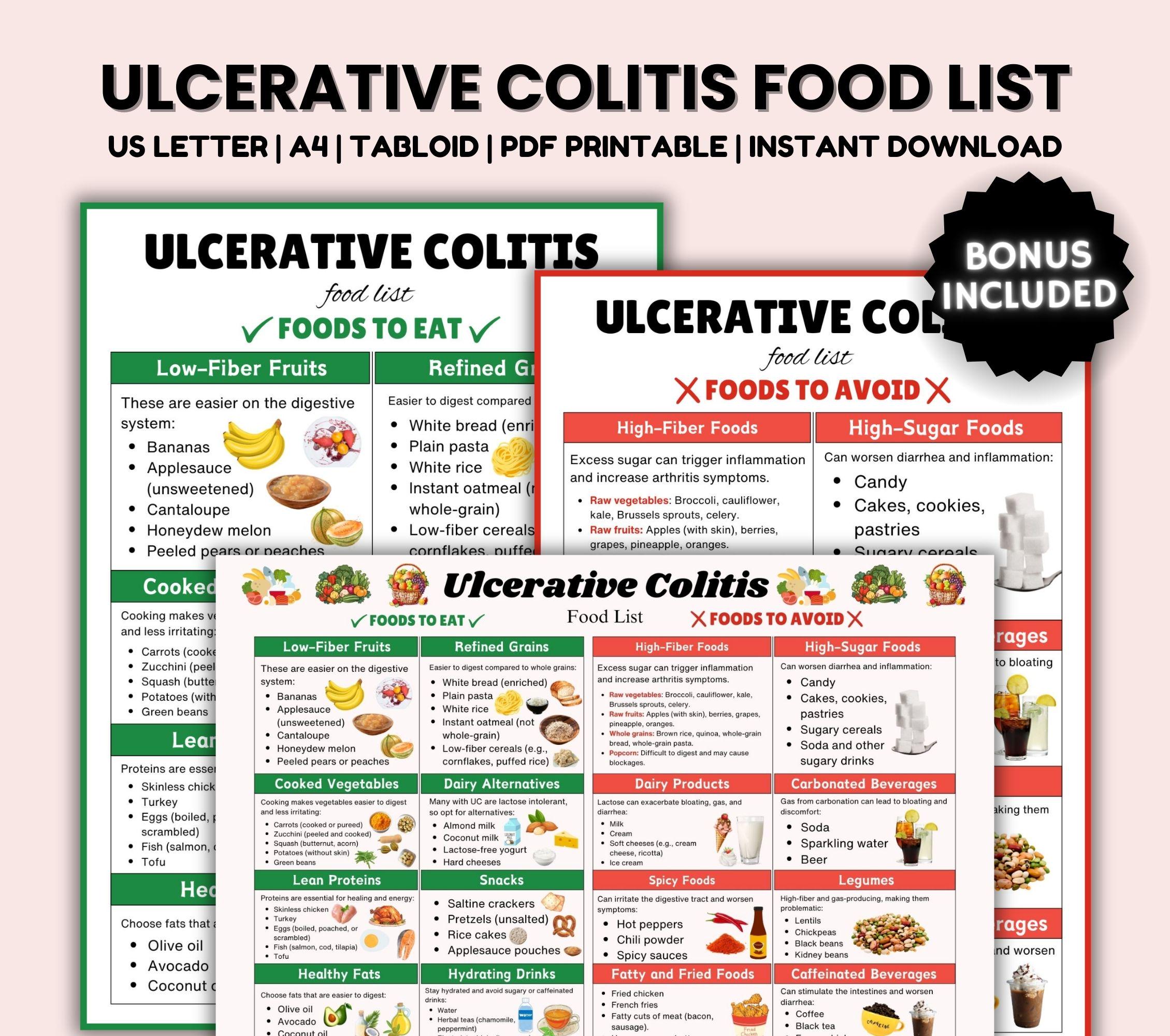 Ulcerative Colitis Diet Plan, Ulcerative Colitis Food List, IBD Diet ...