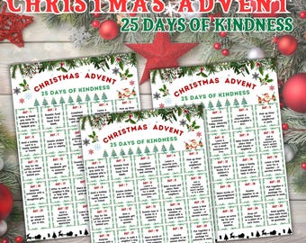 25 Days of Kids Christmas Kindness, Random Acts of Kindness, Advent ...