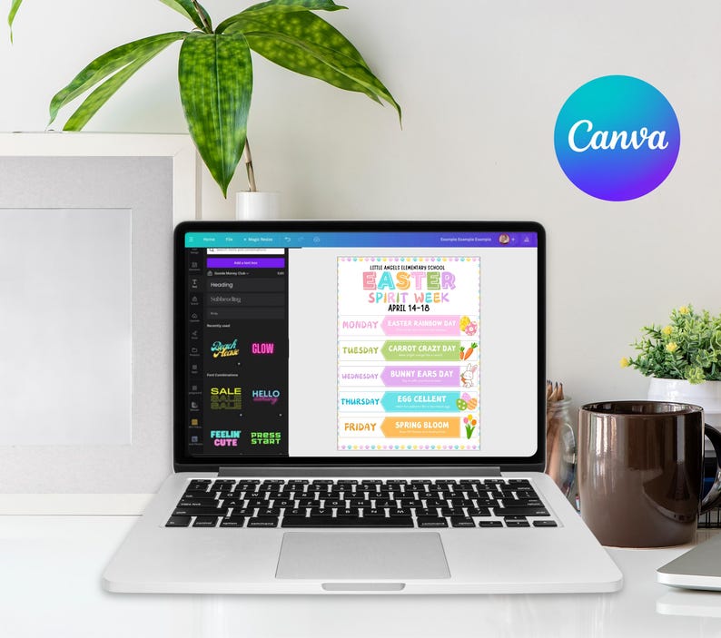 Editable Easter School Spirit Week Flyer Template, Easter Themed School ...