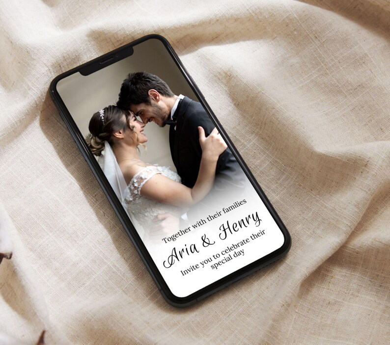 Digital Save the Date E-invite Template, Photo Save the Date Calendar ...