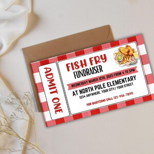 Editable Fish Fry Fundraiser Flyer Template, Fish Fry Fundraiser ...