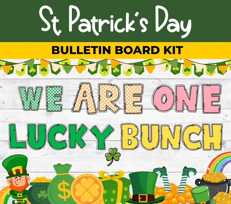 Saint Patrick School Bulletin Board Letters, Numbers & Decor (printable ...