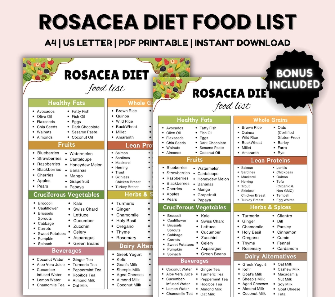 Rosacea Diet Plan, Food List, Rosacea Dietary Triggers, Reduce Redness ...