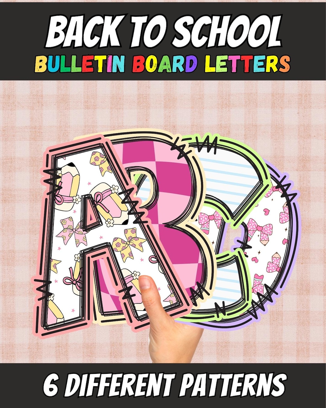 Bulletin Board Letters Alphabet Classroom Decor Back to School Bulletin ...