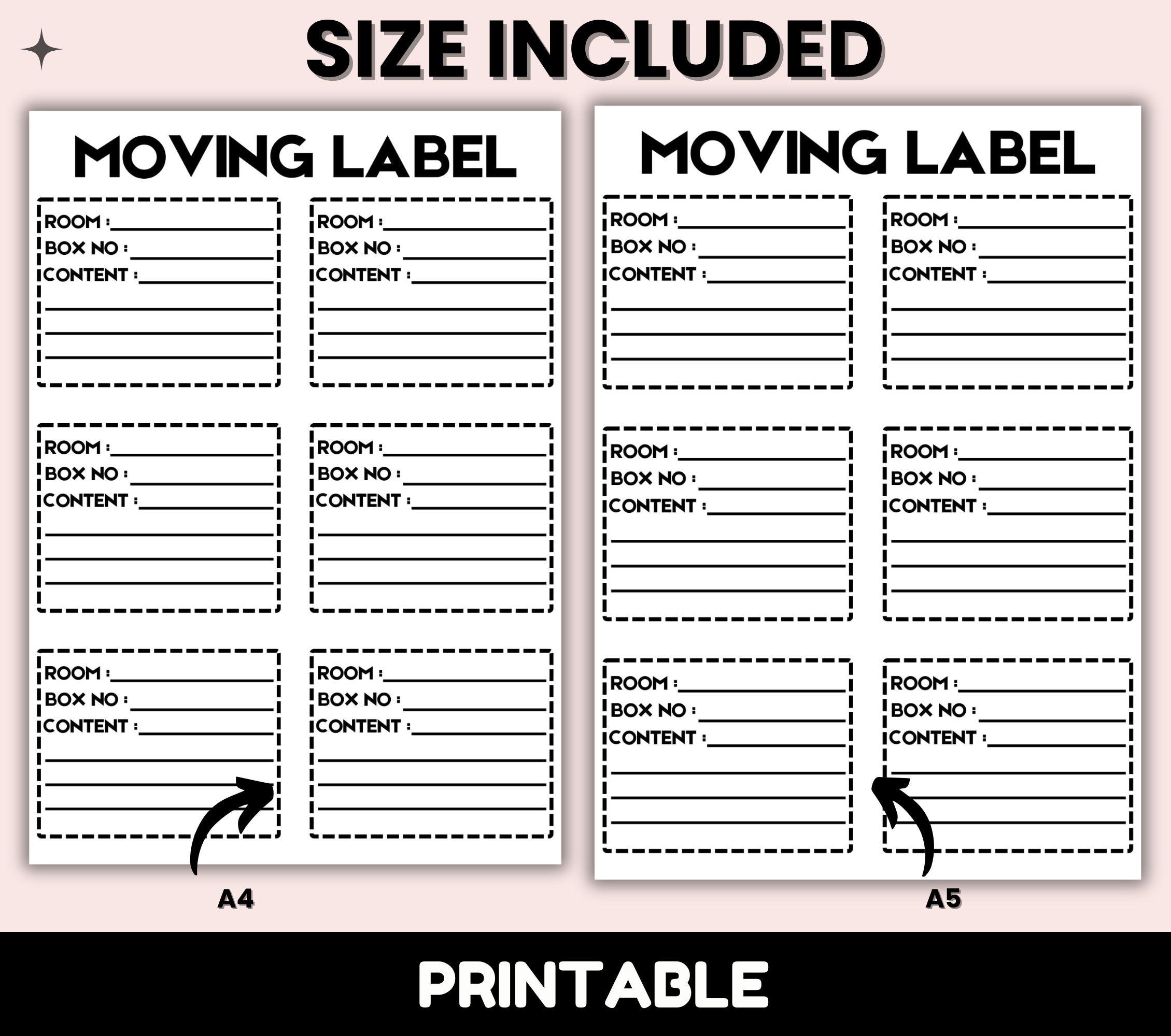 Moving Planner Printable, Moving Checklist, Moving Binder, Moving Gift ...