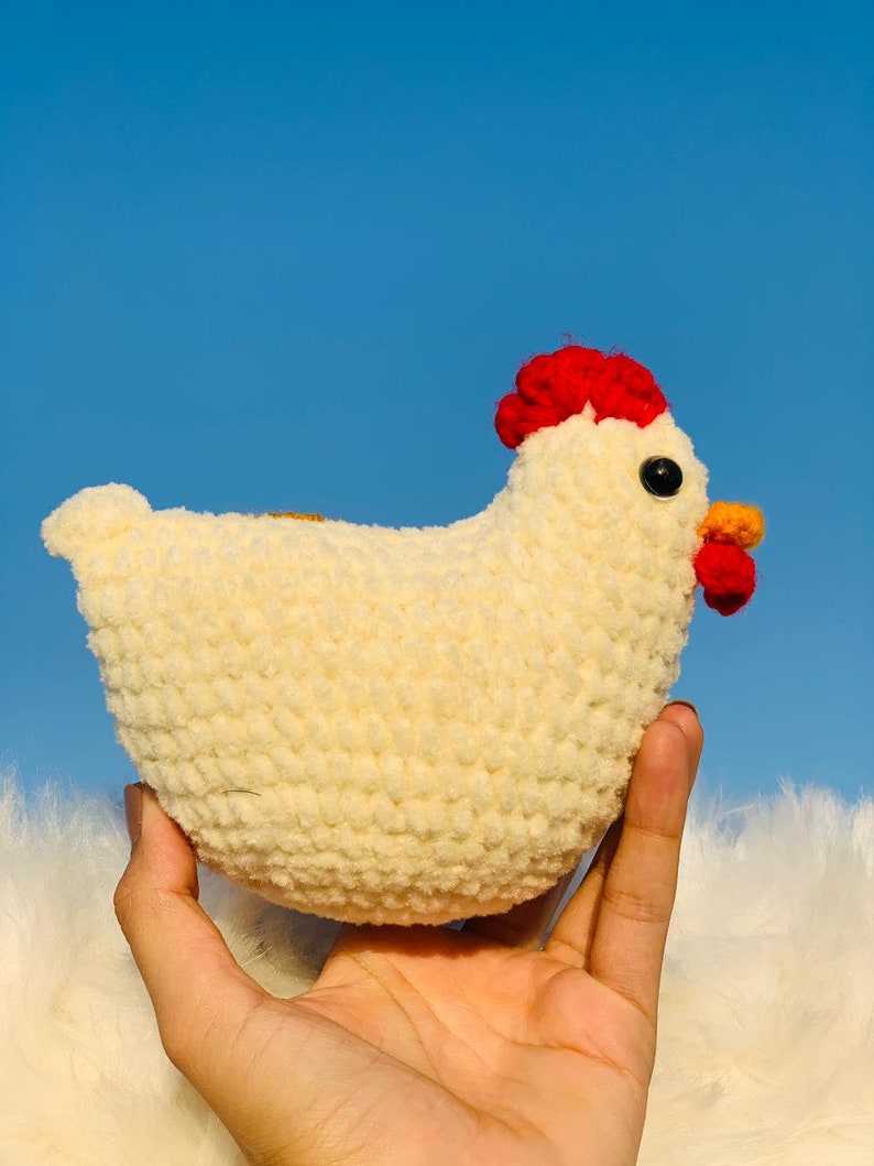 No Sew Chicken Crochet Pattern, Crochet Animal, Chicken Plush Amigurumi ...