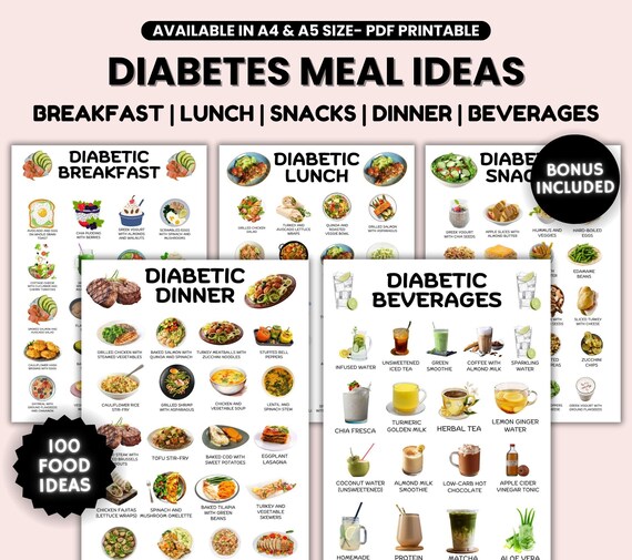 Diabetes Meal Planner Diabetic Meal Plan Printable Diabetic Food Chart ...