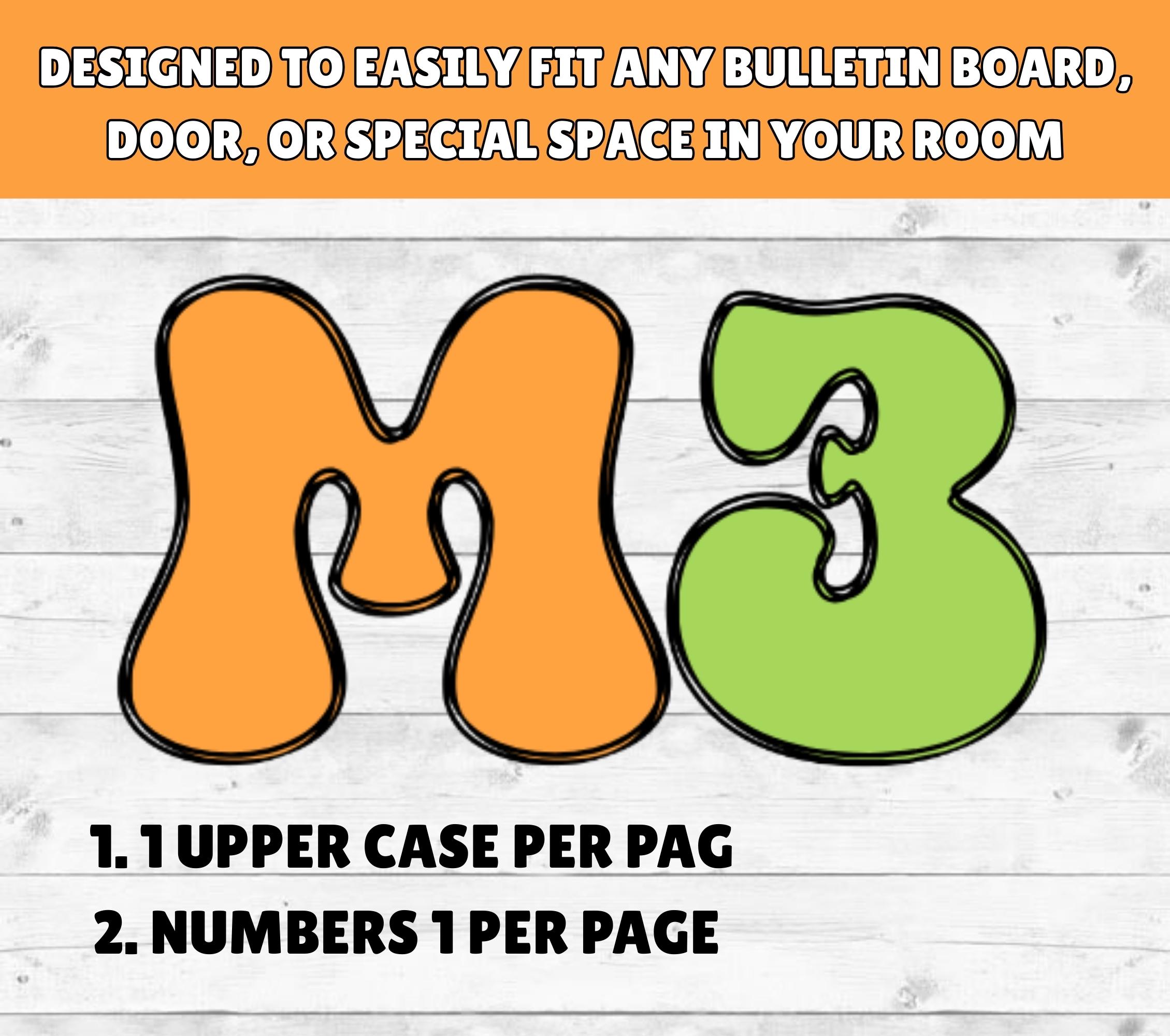 Spring Bulletin Board Letters, Numbers & Decor (printable) - Etsy