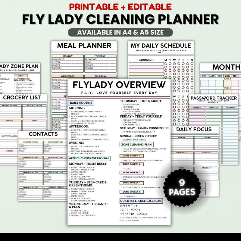 Flylady Printables - Etsy