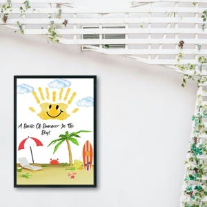 Printable Summer Handprint Craft Bundle, Summer Handprint Art, Summer ...