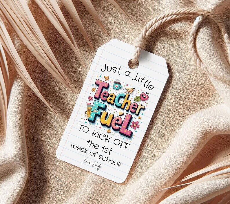 Back to School Gift Tag, First Day of School Gift Tag, First Week of ...