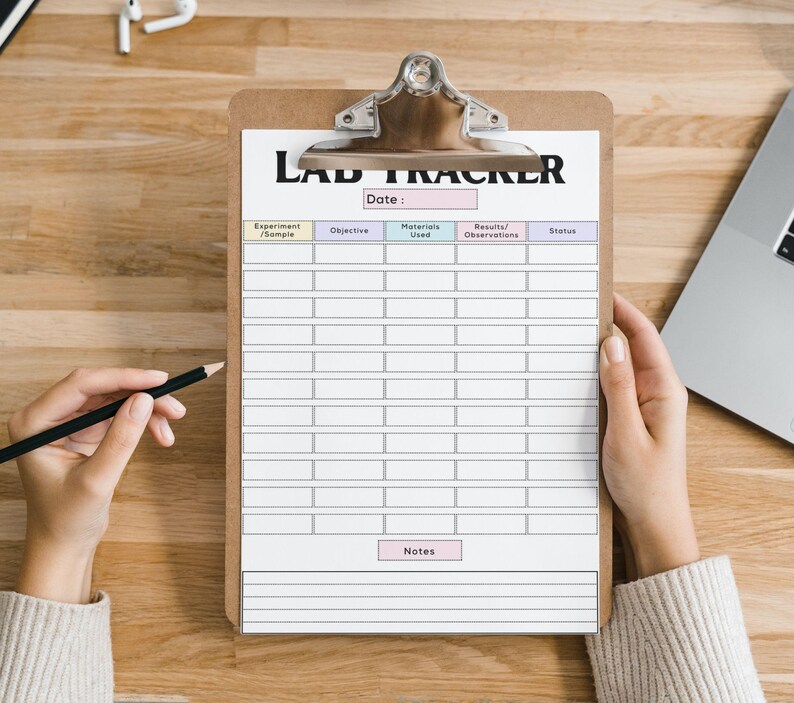 Printable Lab Tracker, Lab Results Tracker, Printable and Fillable ...