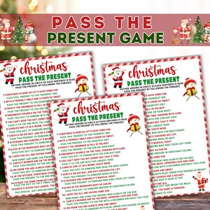 Christmas Pass the Present Game, Christmas Party Game, Christmas ...
