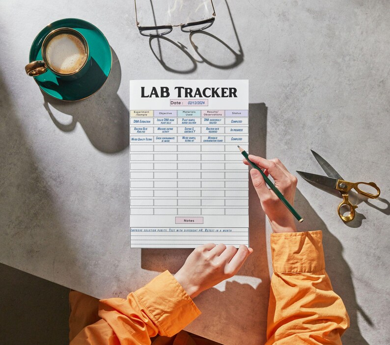 Printable Lab Tracker, Lab Results Tracker, Printable and Fillable ...
