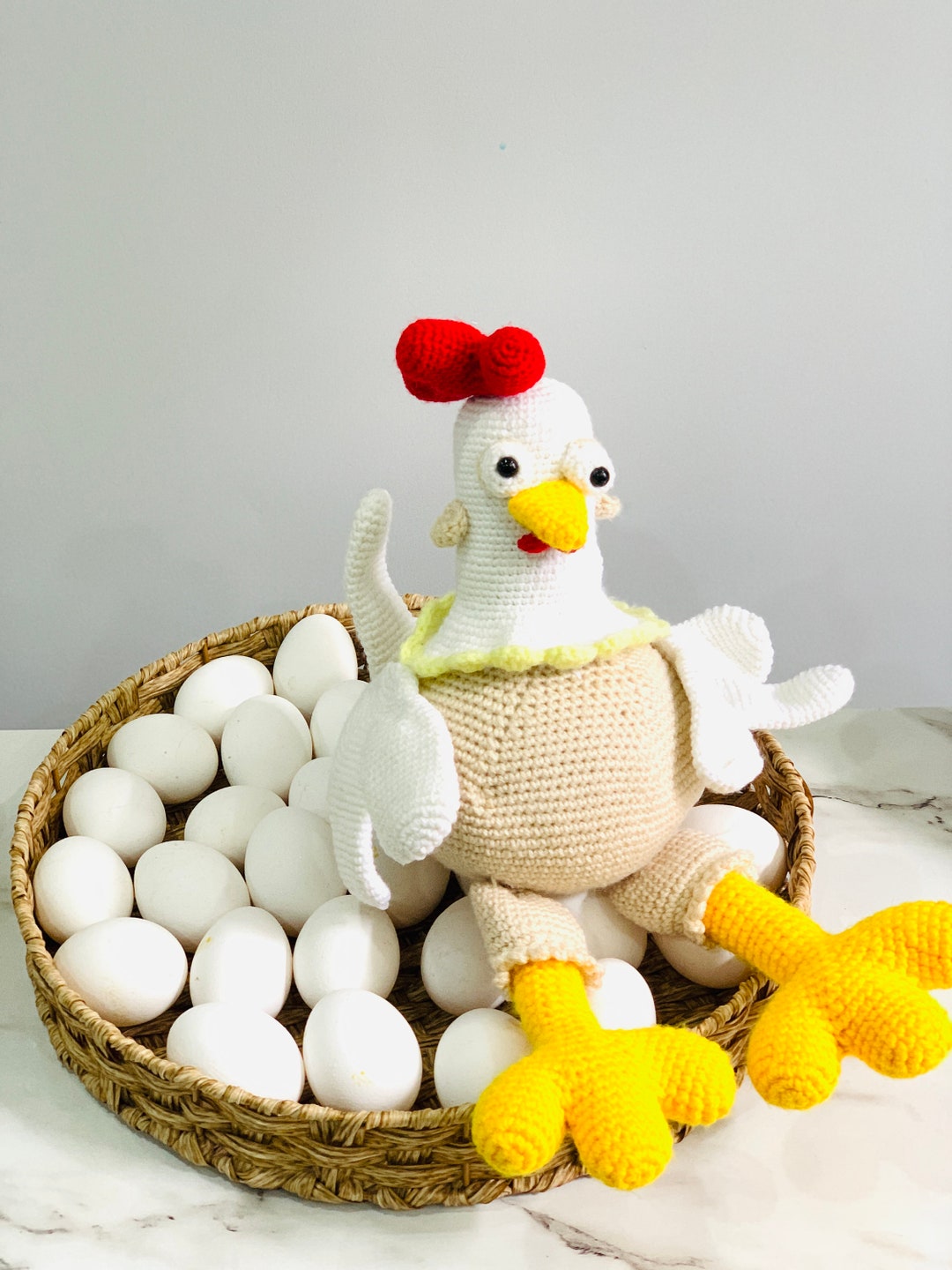 Hen Crochet Pattern PDF Amigurumi Tutorial, Easy Chickens Crochet ...