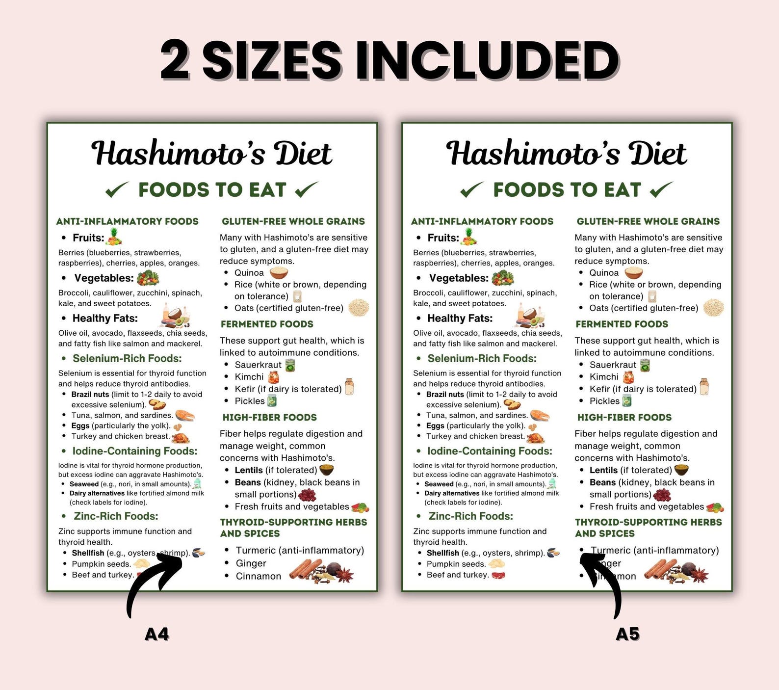 Hashimoto's Diet Food List, Thyroid Diet Meal Plan, Thyroiditis Health ...