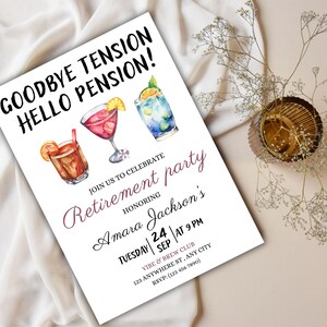 Funny Retirement Party Invitation Template, Retirement Dinner Party ...