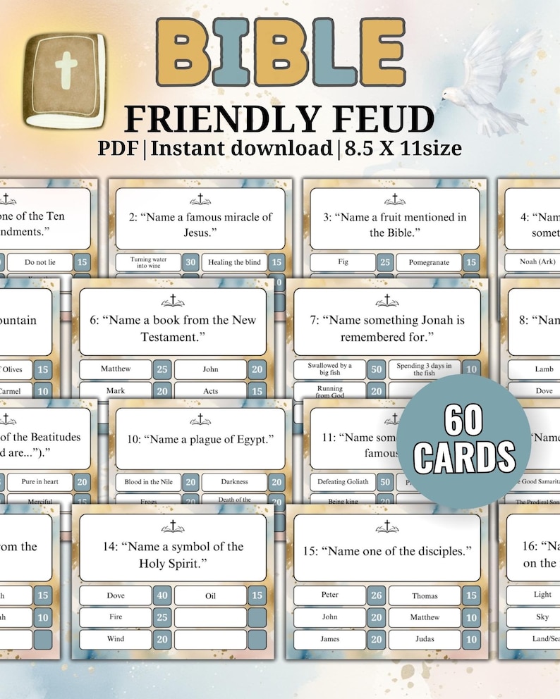 Christian Bible Feud Game, Bible Family Feud Game, Bible Family Feud ...