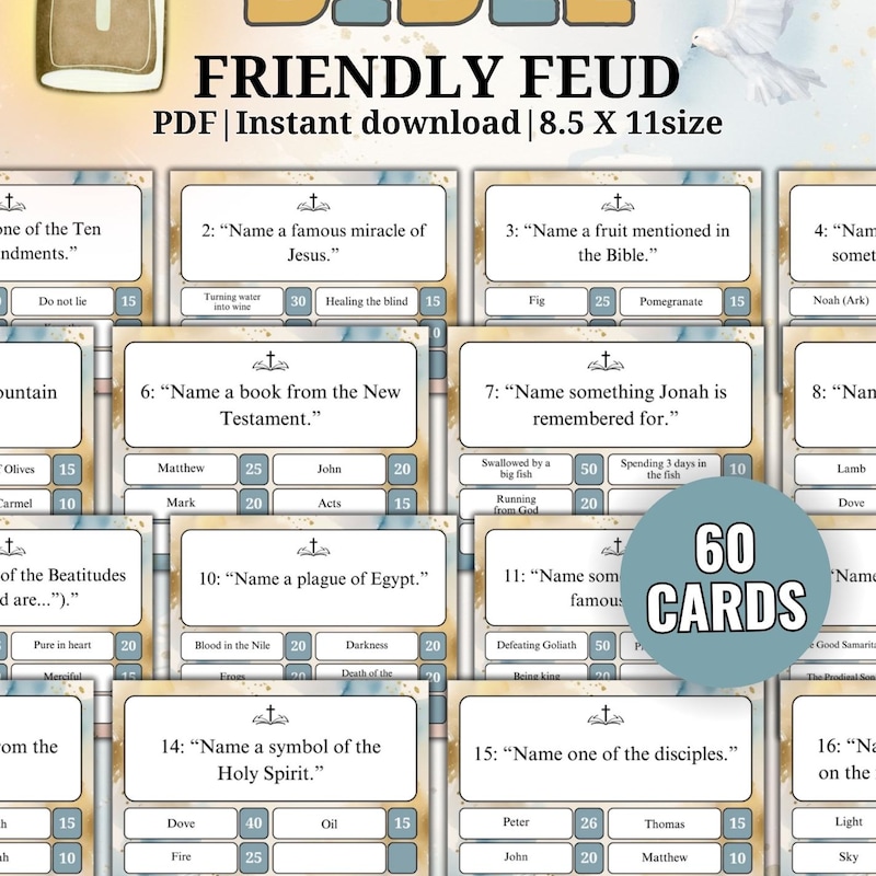 Bible Family Feud - Etsy