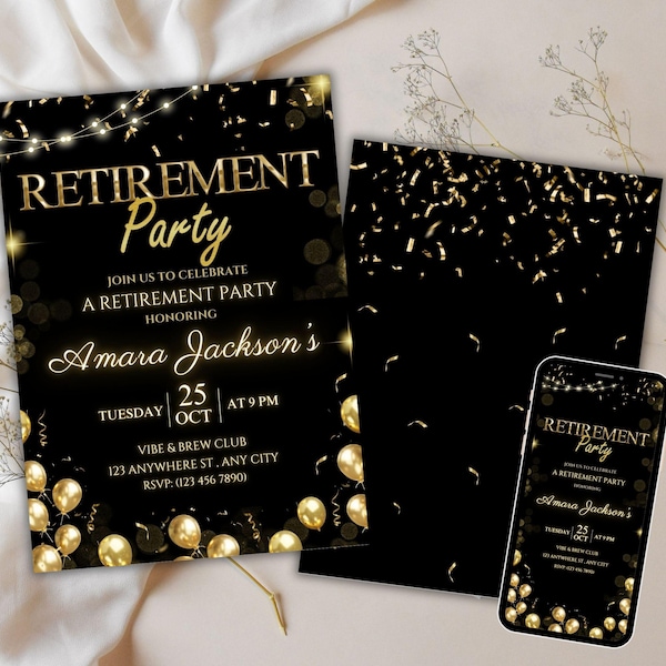 Retirement Banner - Etsy