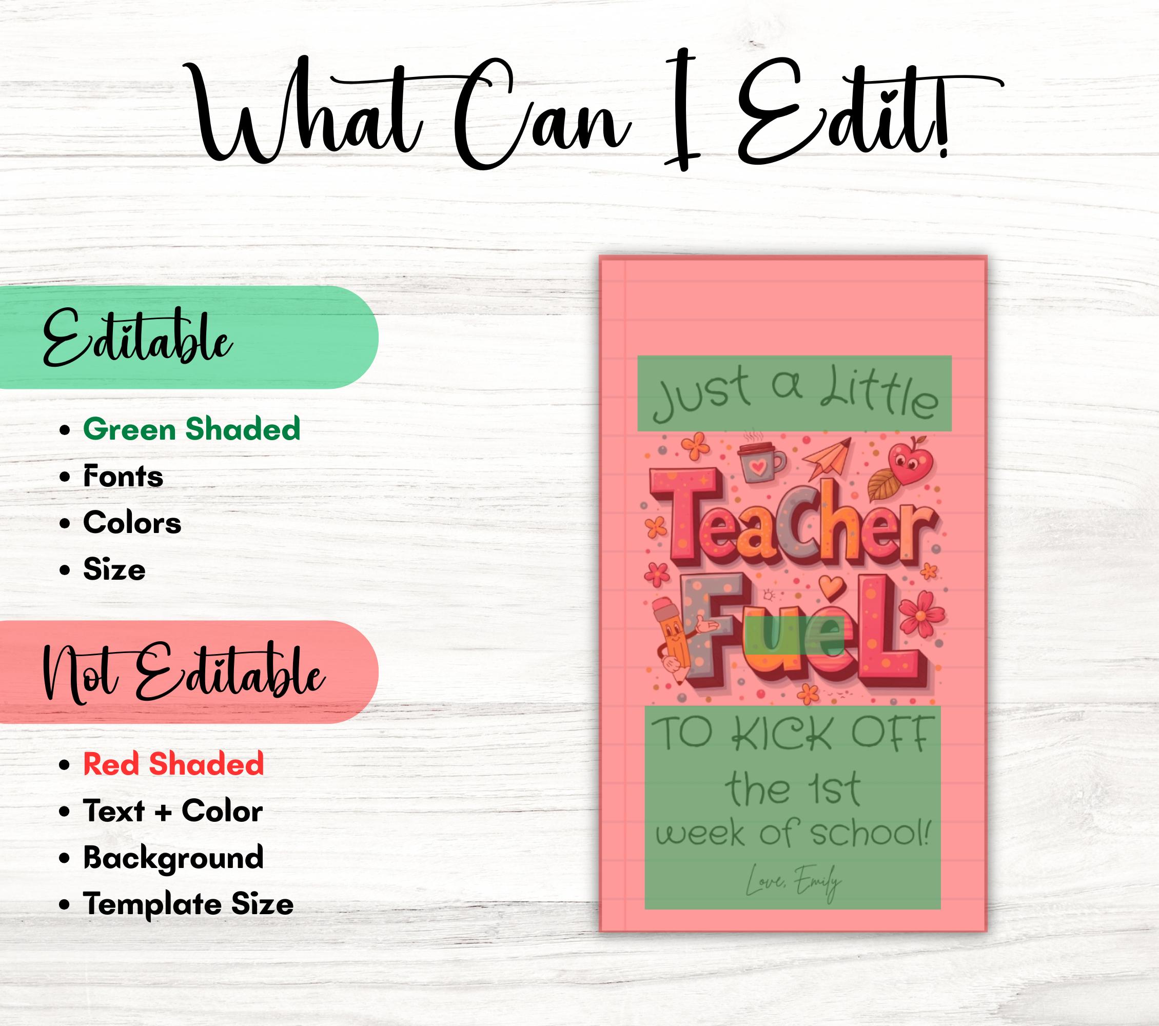 Back to School Gift Tag, First Day of School Gift Tag, First Week of ...