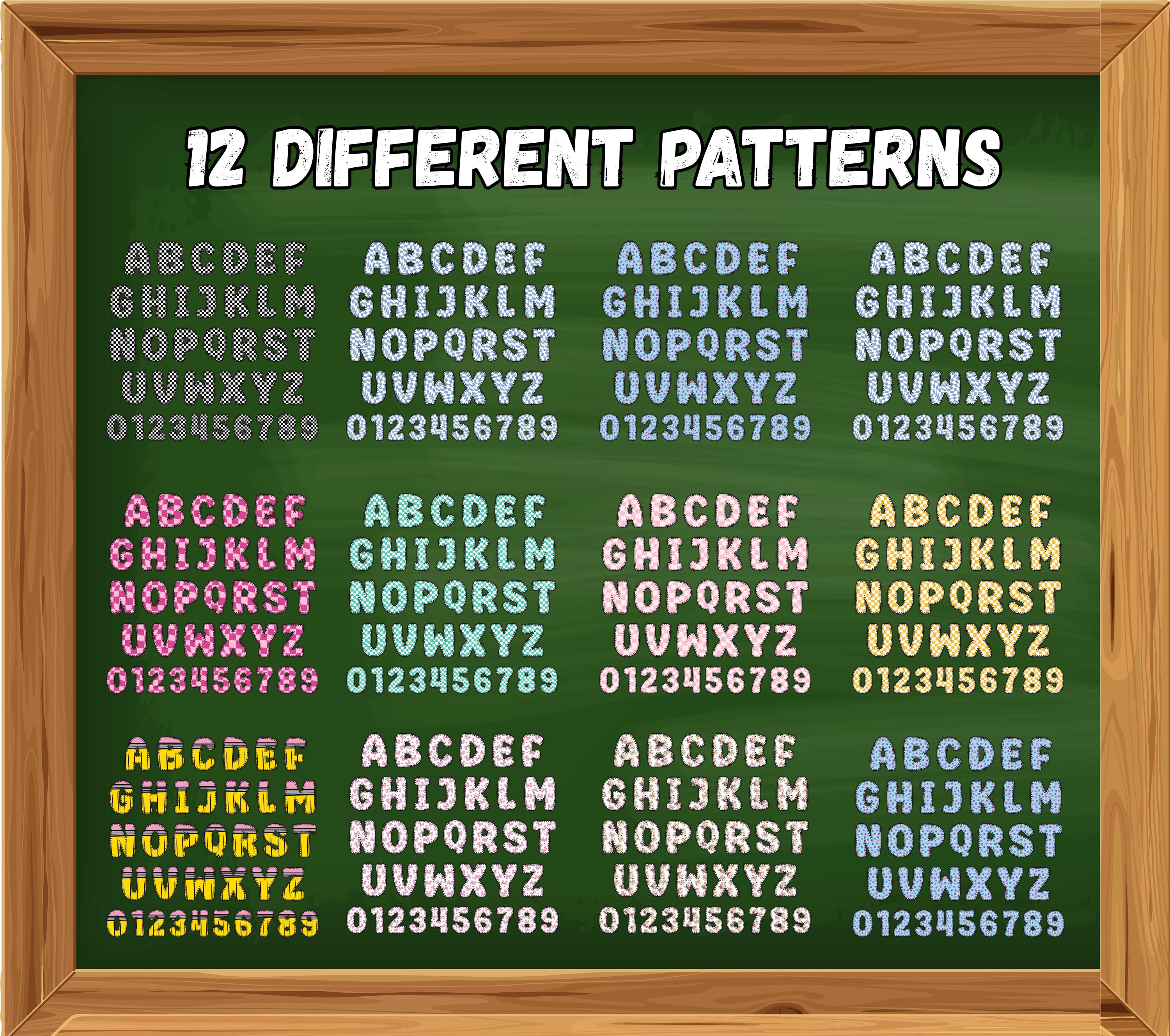 Back to School Bulletin Board Printable Bulletin Board Letters Alphabet ...