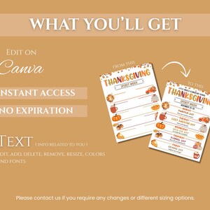 November School Spirit Week Itinerary Schedule, Editable Thanksgiving ...