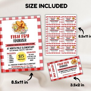 Editable Fish Fry Fundraiser Flyer Template, Fish Fry Fundraiser ...