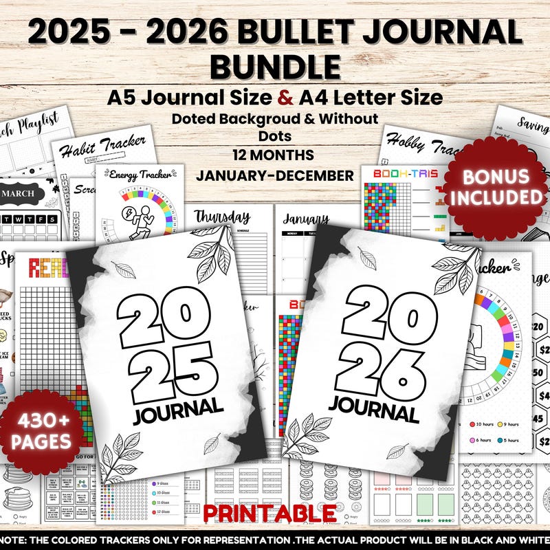 Bullet Journal 2026 - Etsy
