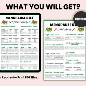 Menopause Diet Food List, Foods to Help Menopause Symptoms, Menopause ...