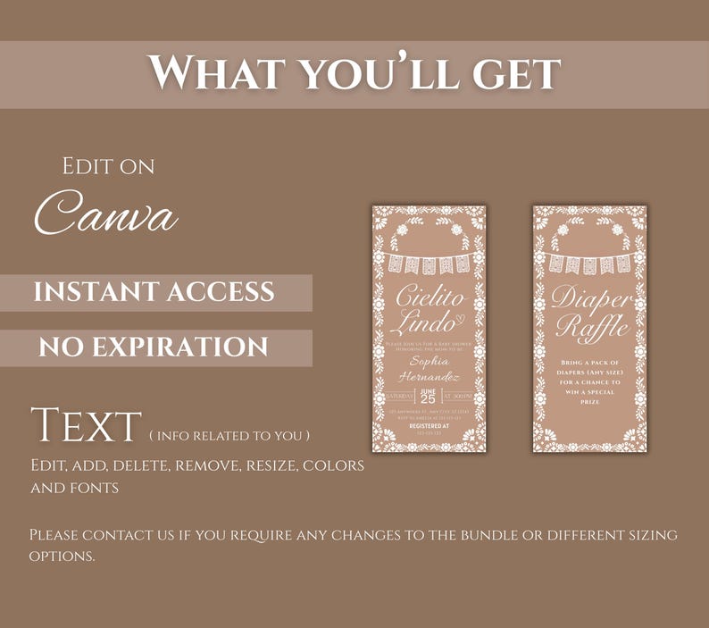 Editable Cielito Lindo Baby Shower Invite, Cielito Lindo Video ...