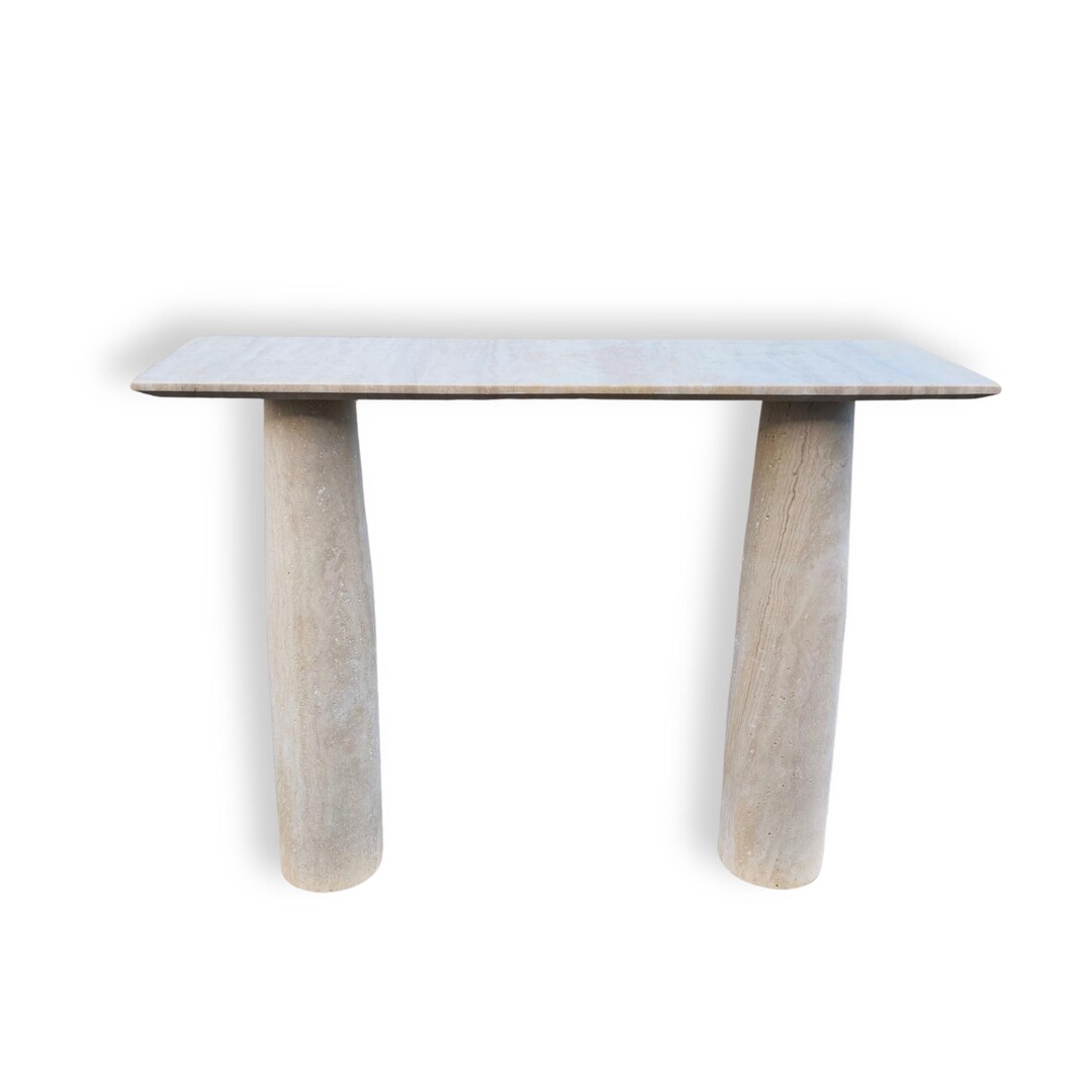 Marble Console Table for Entryway, Natural Stone Home Decor Side Table ...