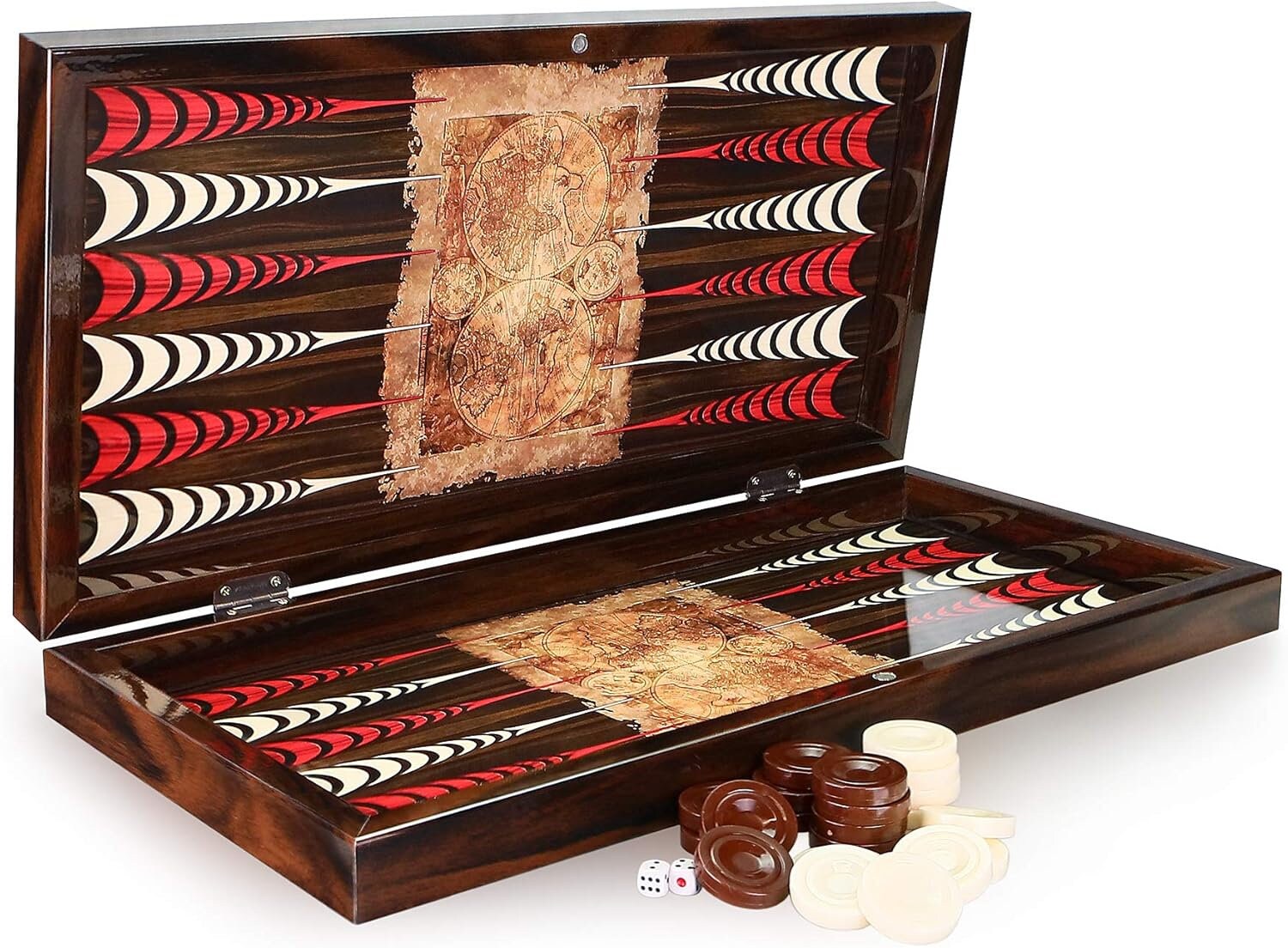 Luxus Antik Welt Board Game Backgammon Tavla XXL Gesellschaftsspiel ...