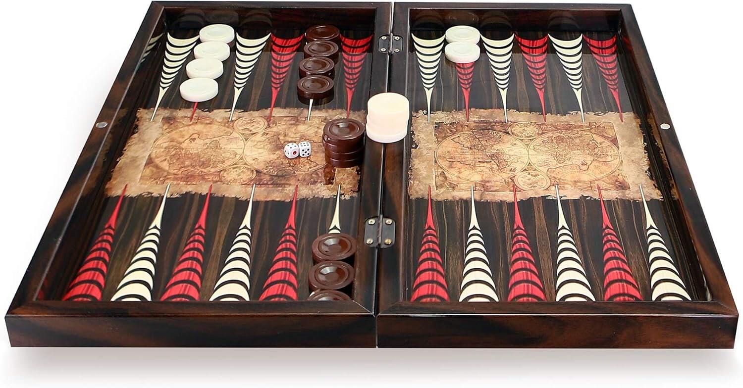 Luxus Antik Welt Board Game Backgammon Tavla XXL Gesellschaftsspiel ...