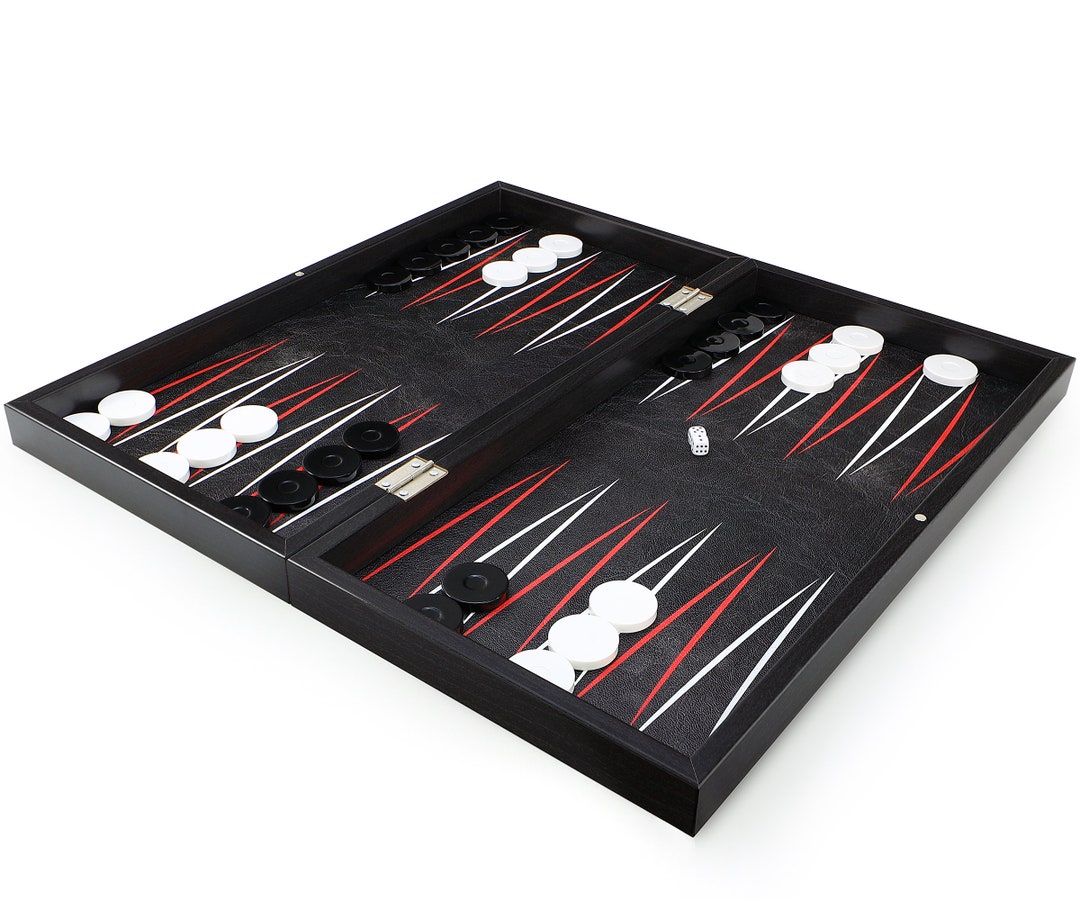 Luxury Board Game Backgammon Tavla XXL Classic Leather Black - Etsy