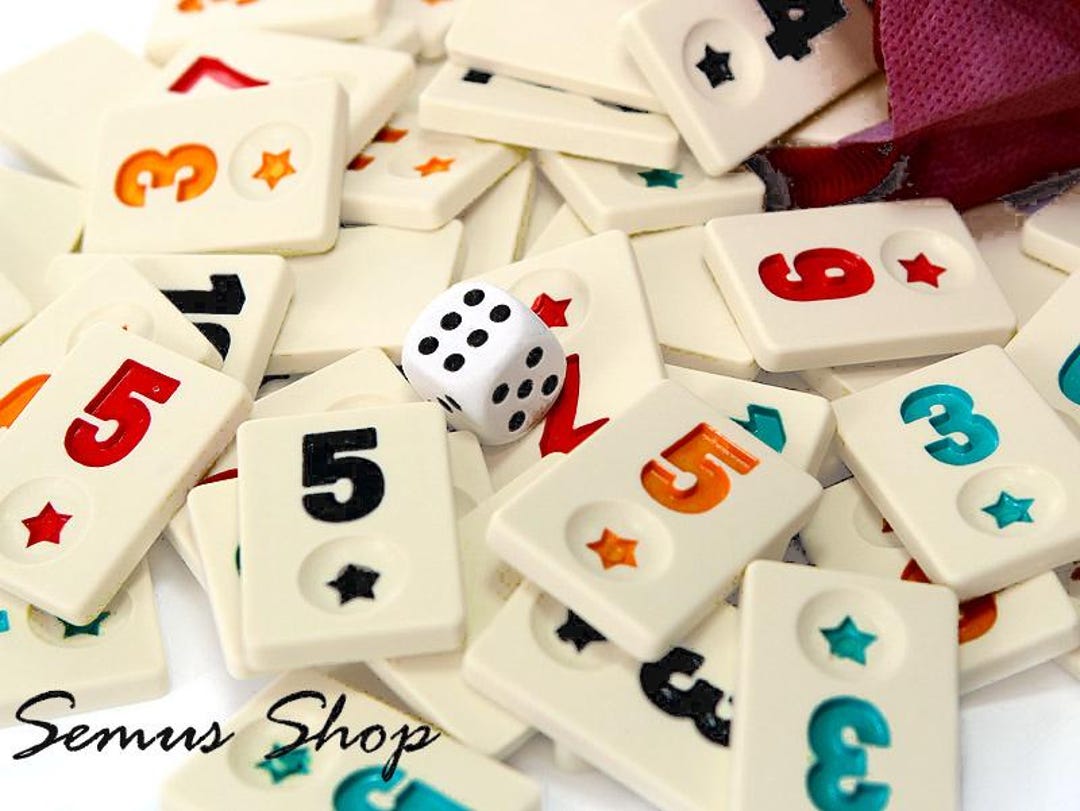 Original STAR RUMMY / OKEY Game Pieces Okey Tasi - Etsy
