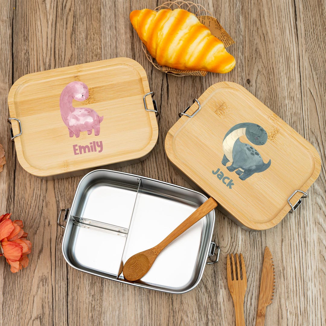 Custom Engraved Kids Name Lunch Box, Back to School Gift, Girls Boys ...
