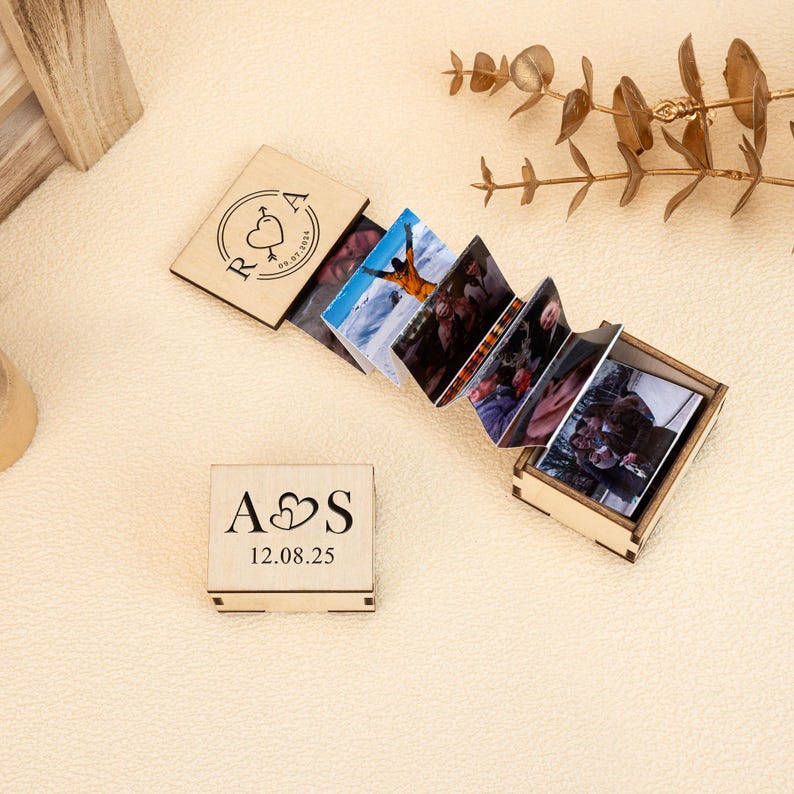 Pull Out Photo Album | Custom Wooden Photo Box | Photo Album ...
